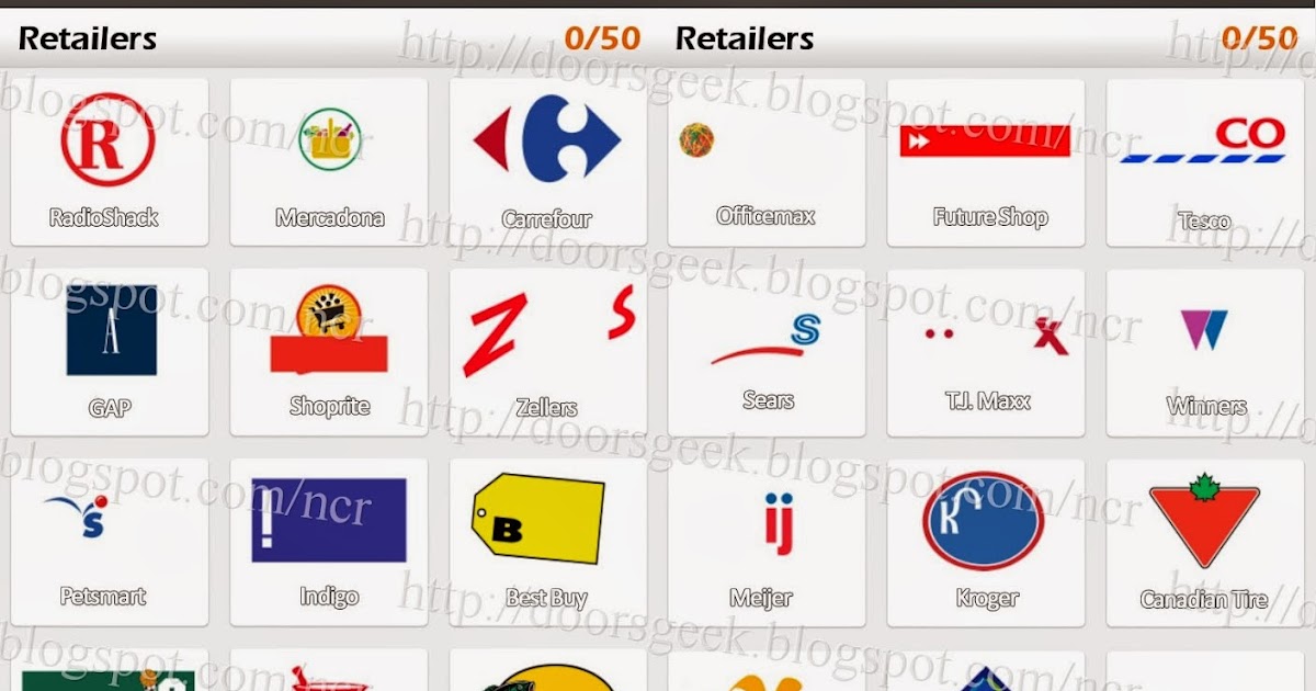 Shops Logos Quiz Answers